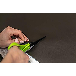 Duck - 284148 Non-Adhesive Shelf Liner Solid Grip EasyLiner, 20-inch x 6 Feet, Black