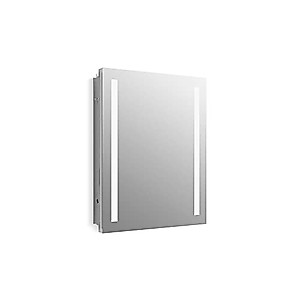 Verdera 24 in. x 30 in. Surface-Mount Lighted Medicine Cabinet & 99012-NA K-99012-NA Verdera Side Mirror Kit for Surface Mount Installation, 30.00 x 3.44 x 1.13 inches