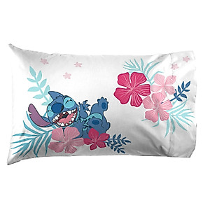 Jay Franco Disney Lilo & Stitch Paradise Dream Twin Sheet Set - 3 Piece Set Super Soft and Cozy Kid’s Bedding - Fade Resistant Microfiber Sheets (Official Disney Product)
