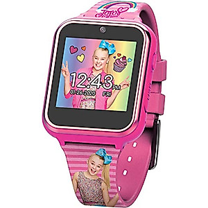 Accutime Kids Nickelodeon JoJo Siwa Educational Learning Touchscreen Smart Watch Toy for Girls, Boys, Toddlers - Selfie Cam, Learning Games, Alarm, Calculator, Pedometer & More (Model: JOJ4128AZ)