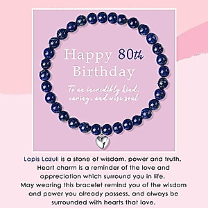 Diosky 80th Birthday Gifts for Women, 80th Birthday Gift Idea for 80 Year Old Woman, Mom, Wife, Grandma, Friend