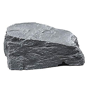 MACGOAL Reptile Rock Hideout Reptile Rock Hide Cave Reptile Hide Away Turtle Hideout for Gecko Bearded Dragon Small Tortoise Lizards Fish Amphibians