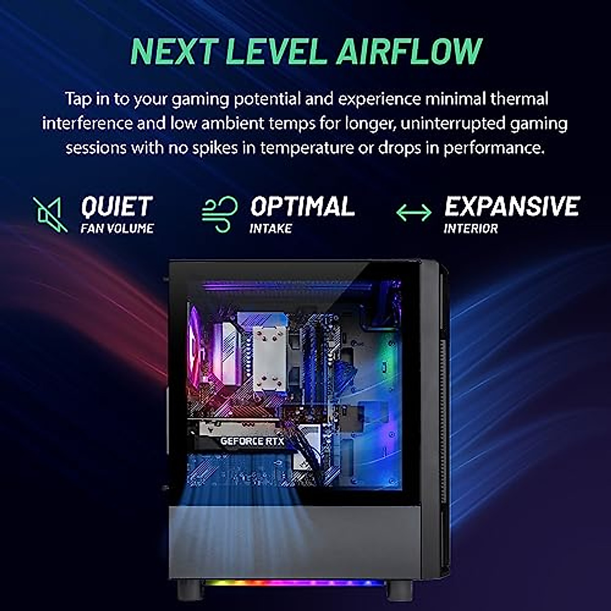 Skytech Shadow Gaming PC Desktop – AMD Ryzen 5 3600 3.6 GHz, NVIDIA RTX 3060, 1TB NVME SSD, 16GB DDR4 RAM 3200, 600W Gold PSU, 11AC Wi-Fi, Windows 11 Home 64-bit,Black