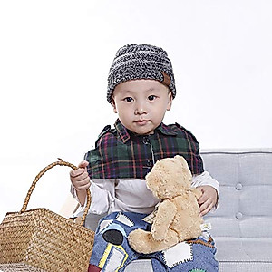 DYKL Packs Kids Baby Winter Warm Knit Hats for Boys Girls Soft Infant Baby Toddler Beanies for Boys Girls