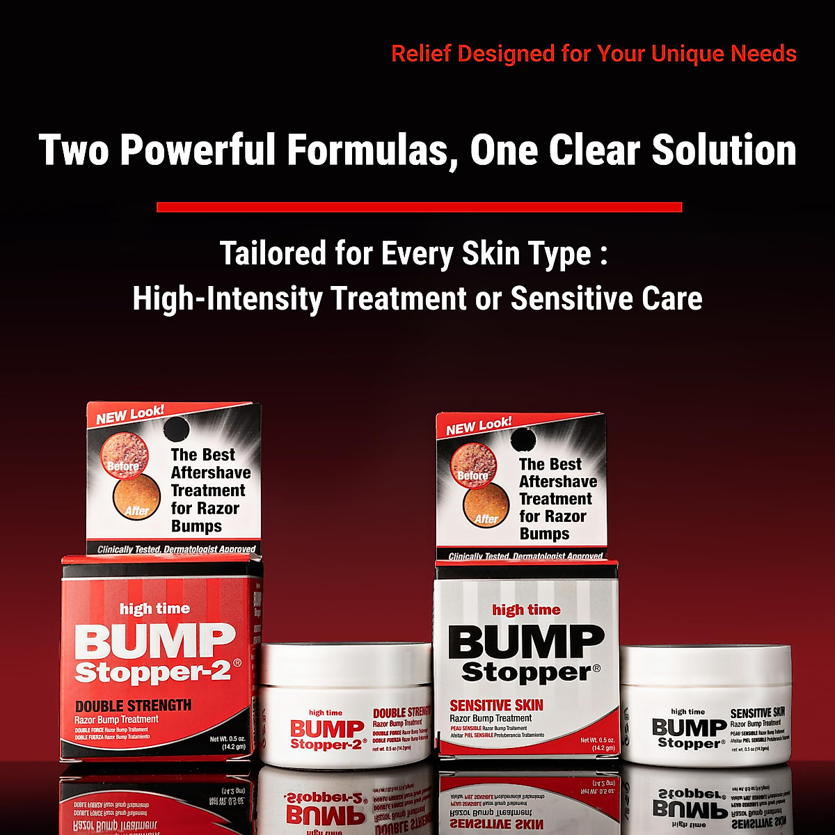 Bump Stopper 2 Double Strength Razor Bump Treatment | Formulated to Relieve Razor Burn | Eliminates Ingrown Hairs | Aftershave For Men - 0.5 OZ