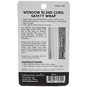 Cardinal Gates Cord Safety 3- Wraps, Clear