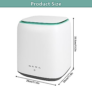 7L Fully automatic Mini portable washing machine, Portable Washer with spin dryer Automatic water in and out, 650r/min Perfect for Small Clothes, apartments, Camping, Travelling