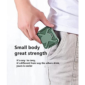 MYXL Original 2 in 1 Beer Can Opener Manual Smooth Edge ,Universal Soda Can Openers Remover That Cuts Open the Top,Compact Portable Kitchen Bar Tool,Handheld Safety Small Can Opener. (green)