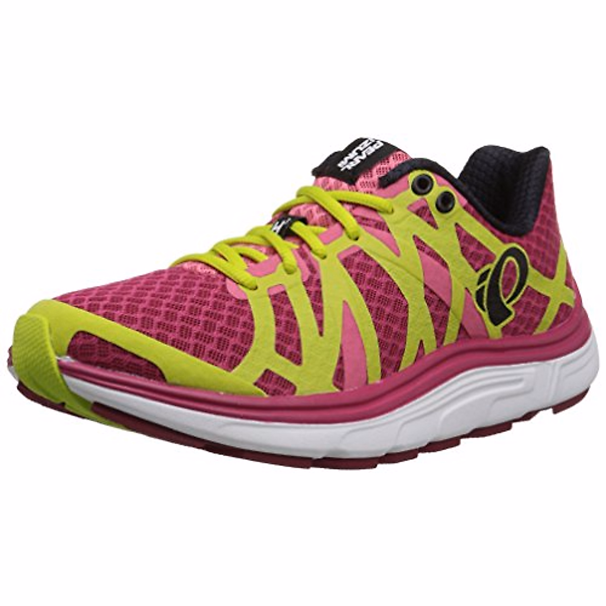 PEARL IZUMI Women's W EM Road H 3 Running Shoe, Cerise/Honeysuckle, 5 B US