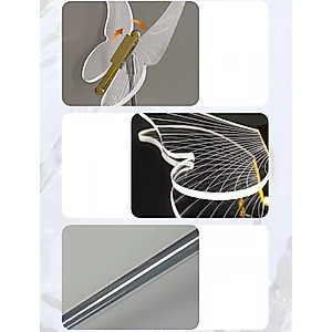 GRFIT Bedside Night Stand Lamp Butterfly Crystal Table Lamp Decorative Night Lamp USB Plug-in Dimmable Bedroom Bedside Desktop Arrangement Acrylic Desk Lamp (Color : B)