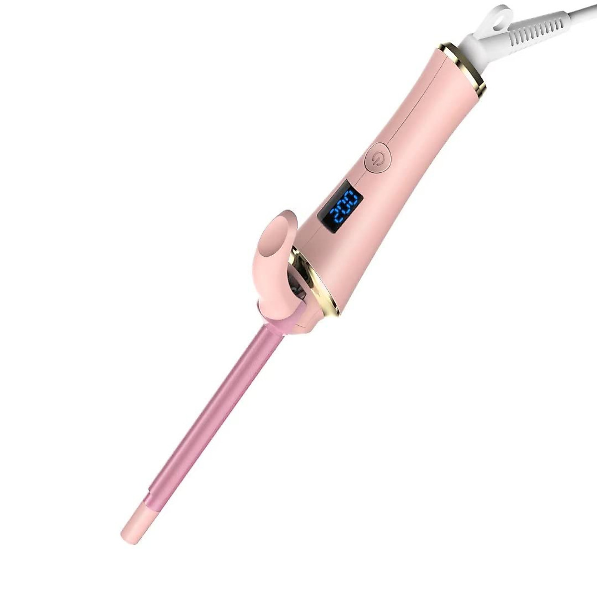 ADTZYLD Curling Iron Curling Wand, Mini Hair Curler for Short Long Hair Crimper 9mm Ceramic Barrel Tight Curls LCD Temperature Display (0.35 Inches)