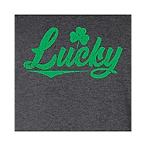 Go All Out 4X-Large Black Heather Mens Lucky Shamrock St. Patrick's Day Sweatshirt Hoodie