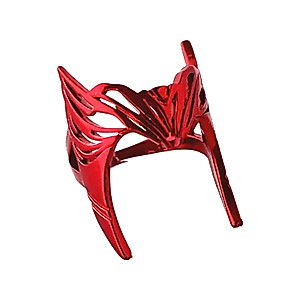 JDHFJFH Superhero Ring Anime Cartoon Bronze Helmet Ring for and Women (6)