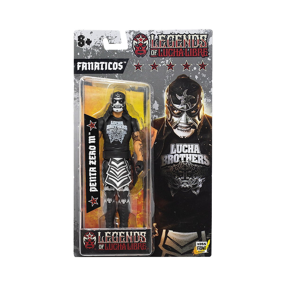 Boss Fight Studio Penta El Zero M, Legends of Lucha Libre Fanaticos Collectible Action Figure – Highly Articulated Figurine with Authentic Design, Detailed Sculpting, and Custom Blister Card – 1:12