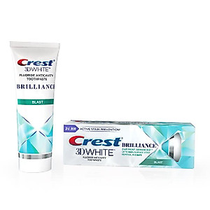 Crest 3D White Brilliance Blast Teeth Whitening Toothpaste, 3.9 oz