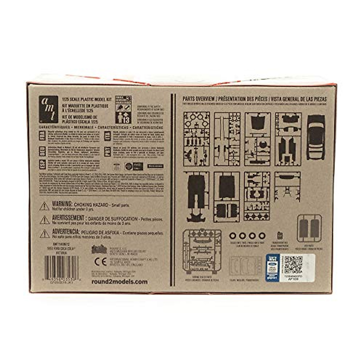 AMT 1953 Ford Victoria Hardtop w/Coca-Cola Machine 1:25 Scale Model Kit (AMT1146M)