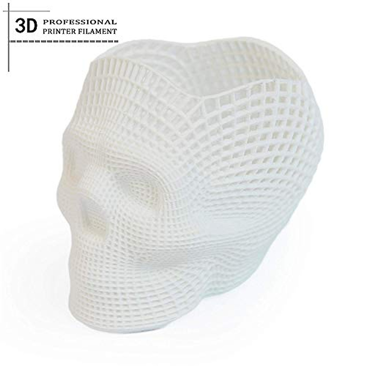 3D BEST-Q GF-ABS (Glass Fiber-infilled) White 1.75MM 3D Printer Filament, N.W. 1KG, Hight Hardness&Toughness (White）