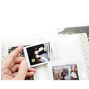64 Pockets Colorful Fuji Instax Mini Book Style Photo Album Holder Card Holder for Fujiflim Instax Mini 7S Mini 8 Mini 25 Mini 50S Films - Pink