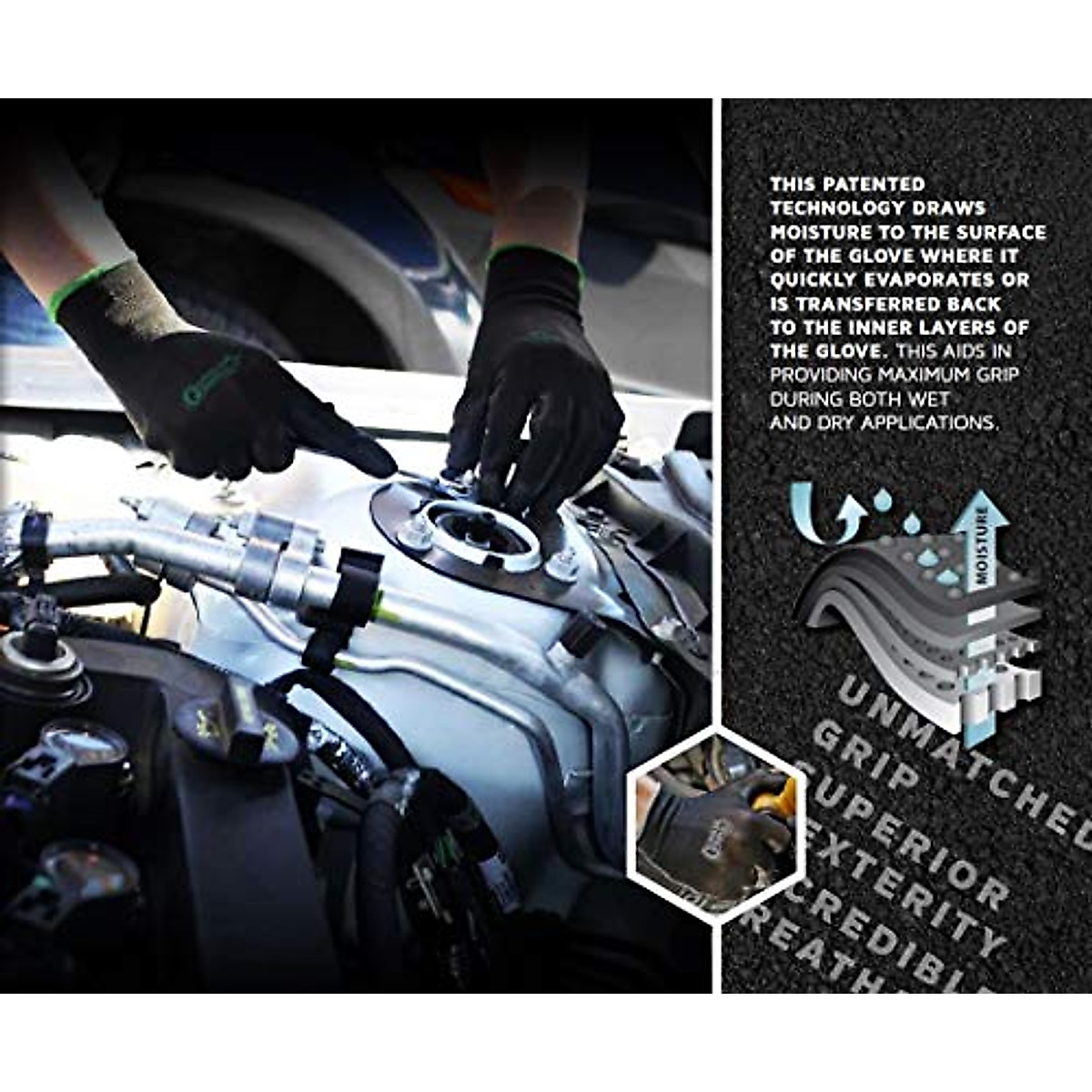 5 PACK Gorilla Grip Gloves - Small