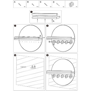 Gurfuy Key Holder for Wall with Shelf - Wood Mail Organizer and Rack with Shelf Hooks Wall Mounted for Entryway Decor Magazines Letter Storage Farmhouse Living Room Bedroom Doorway Black