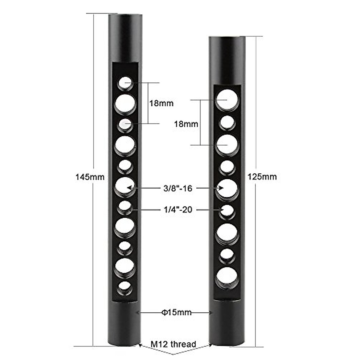 CAMVATE DSLR Camera Cage Top Handle Wood Grip Compatible for Sony Panasonnic - 1175