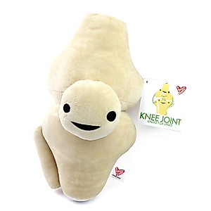 I Heart Guts Knee Joint Plush - Kneed for Speed - Knee Joint Stuffed Pillow Toy Bone, Knee Surgery Gifts - Doctors, Physical Therapists & Orthopedic Surgeon Gifts
