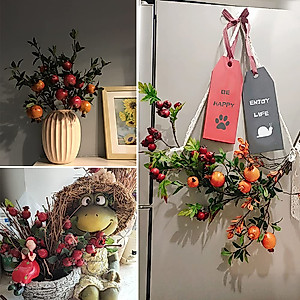 VIOCIWUO Mini Artificial Pomegranate Fake Fruit Simulation Home Kitchen Party Decorate Emulation Food Teaching Aid Festival Decorations 20PCS