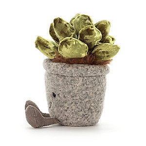 Jellycat Silly Succulent Jade Plant Plush, 7 inches