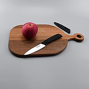 Kitchen Ceramic Knife Set Professional Knife With Sheaths, Super Sharp Rust Proof Stain Resistant (6" Chef Knife, 5" Utility Knife, 4" Fruit Knife, 3" Paring Knife, One Peeler)