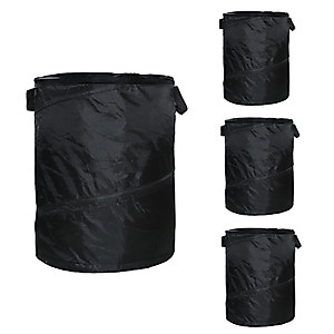 ANTING PRODUCTS 10 Gallon Camping Trash Can,Camping Trash Can Collapsible, Pop up Trash Can for Camping, Travel, Outdoor,Home,Black Color