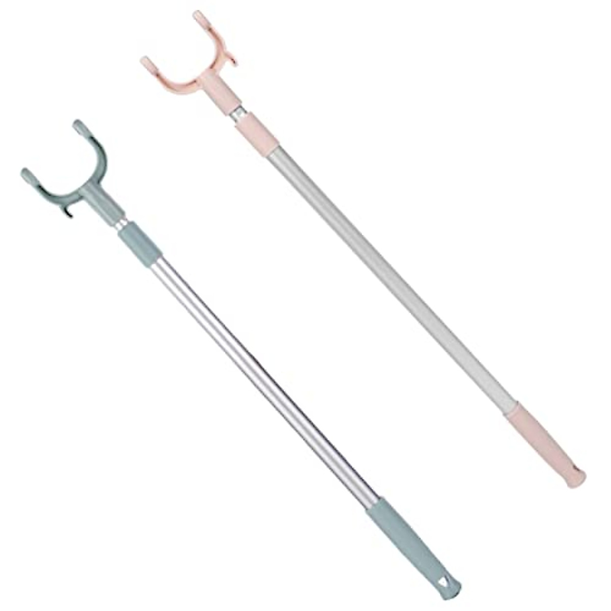 Alipis 2pcs Clothing Racks for Home Heavy Duty Hook Ceiling Hangers Clothesline Retractable Clothesline Outdoor Retractable Clothes Rods Adjustable Clothes Pole Extended Closet Pole Props