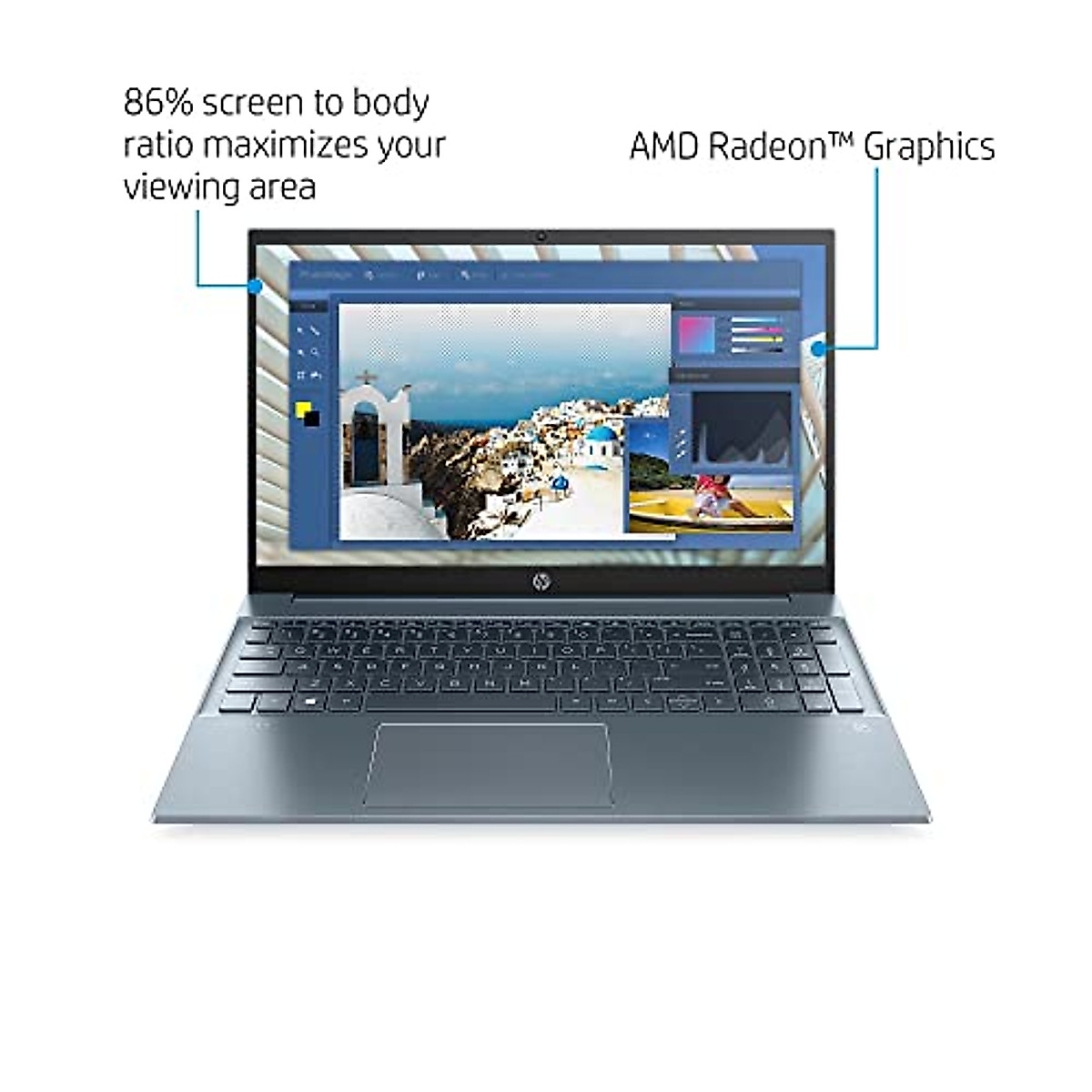 2022 Newest HP Pavilion 15.6" IPS FHD 1080P Laptop, 8-Core AMD Ryzen 7-5700U (Up to 4.3GHz, Beat i7-1180G7), 32GB RAM, 1TB NVMe SSD, Webcam, WiFi 6, 9+ Hours Battery, Audio B&O, Win11