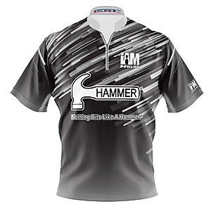 Logo Infusion Dye-Sublimated Bowling Jersey (Sash Collar) - I AM Bowling Fun Design 2006-HM - Hammer (Men's M) Multicolored