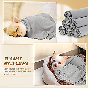20 Piece Fleece Throw Blankets 50 x 60 Inch Grey Fleece Blankets Double Sided Throw Blankets Soft Cozy Blankets Polyester Lightweight Fluffy Blankets Bulk for Home Office Bed Sofa Travel Outdoor