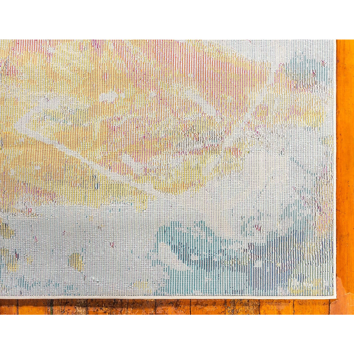 Unique Loom Estrella Collection Distressed, Floral, Abstract, Modern, Bright Colors Area Rug, 5' 0" x 8' 0", Multi/Blue