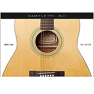 Healingshield Premium Acoustic Guitar Pickguard Style Type Clear Matt