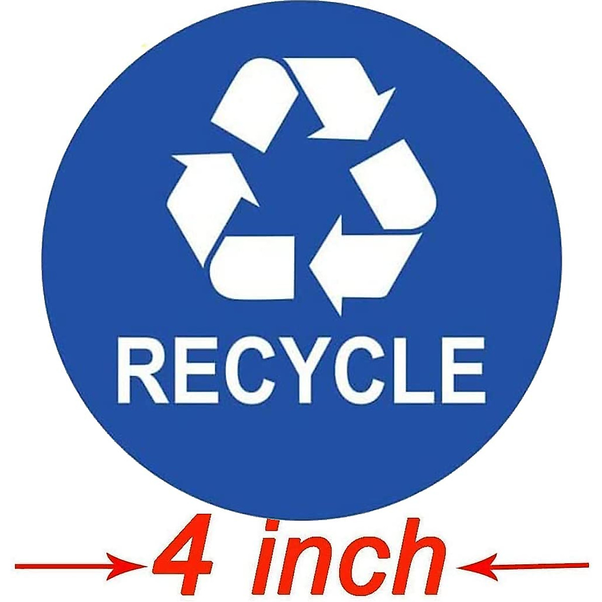 Recycle Sticker Trash Bin Label-Compost Sticker Garbage Waste from Recycling Indoor & Outdoor,Great for Plastic Trash Cans,Use at Kitchen &Office