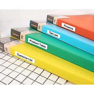 Replace for Dymo LetraTag Refills 91331 White Plastic Label Tape 12mm x 4m 1/2" x 13' Label Maker Refills Compatible with Dymo Letra Tag Label Maker LT100H LT100T QX50, Black on White, 4-Pack