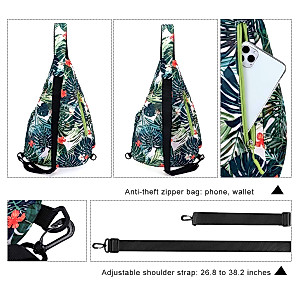 HUA ANGEL Crossbody Sling Bag for Men & Women-Fashion Chest Shoulder Daypack Casual Backpack for Travel Hiking Gym