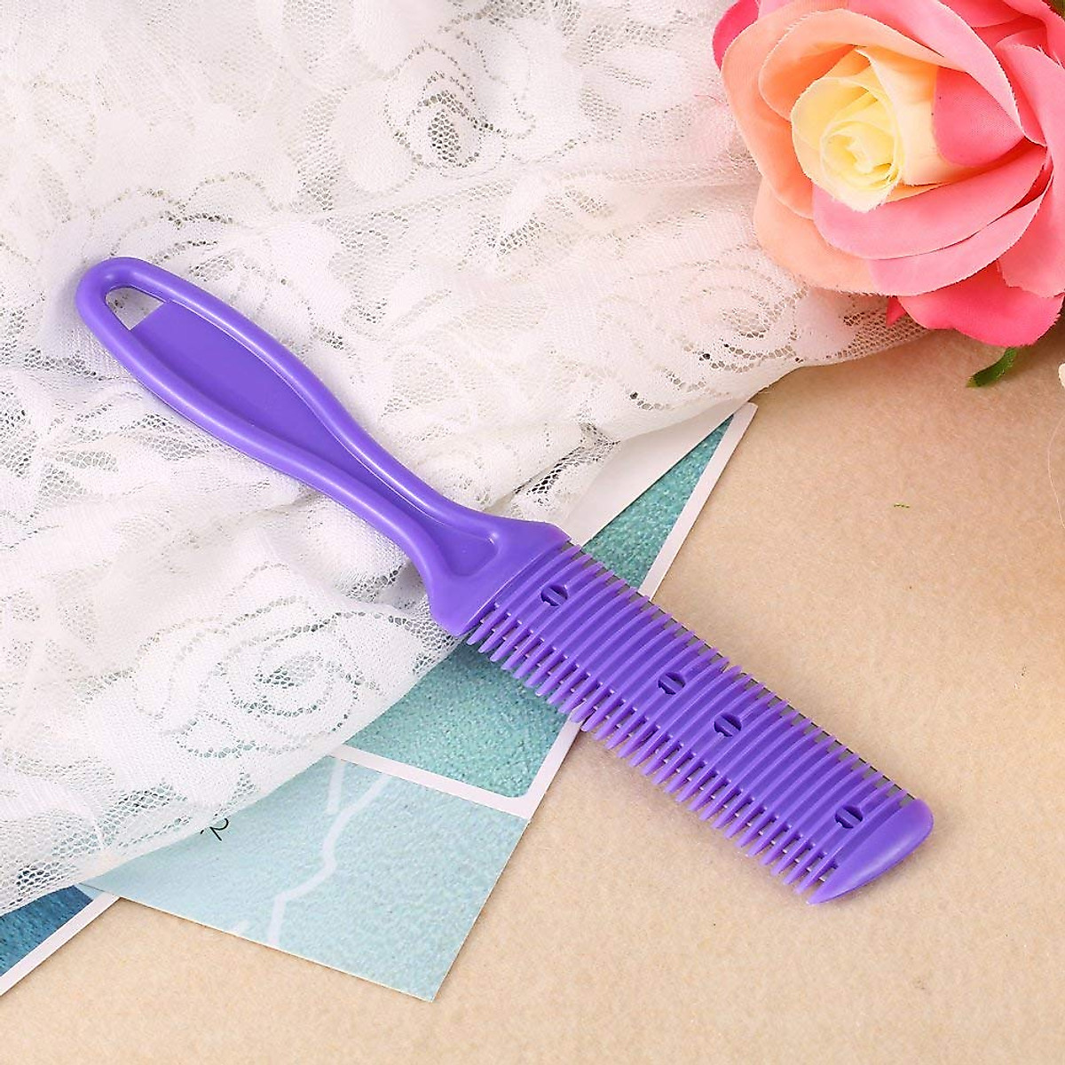 Hair Razor Trimmer Comb, Dual Sides Cutting Slim Haircuts Blade Hair Trimmer Comb for Beauty Salon Home Hairdressing