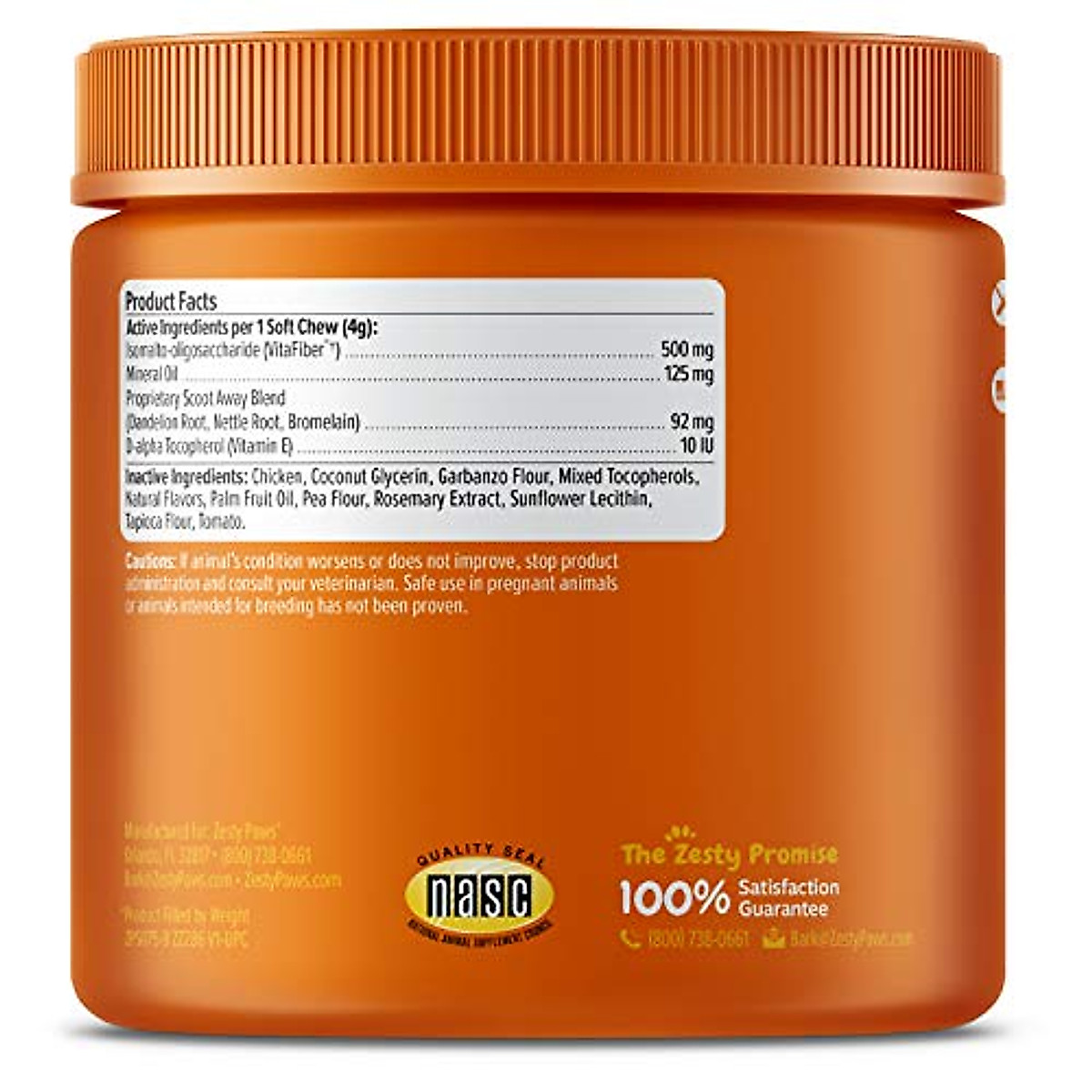 Zesty Paws Scoot Away Soft Chews for Dogs - with Bromelain, Vita Fiber & Dandelion Root for Digestive Support Against Scoots for Gut Health & Support for Normal Bowel Movement - 90 Soft Chews