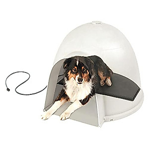K&H PET PRODUCTS Igloo Style Heated Dog Bed Size/Watt: 14.5" x 24"/ 60 W