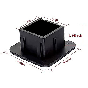 Texas State Metal Flag Hitch Cover Plug (Fits 2" Receiver, Black)