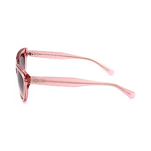 Kate Spade New York Women's Modern Cat Eye/Butterfly Sunglasses, Pink, 53