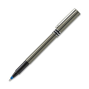 uni-ball 60027 uni-ball Deluxe Stick Roller Ball Pen, MGY Barrel, BE Ink, Micro Fine, 0.50 mm