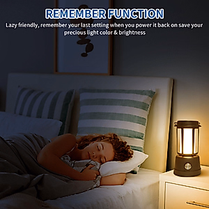 LED Camping Lantern, 6000mAh Solar Powered/ Hand Crank/ USB-C Rechargeable Camping Lights, 3 Light Modes 3500LM Dimmable Hanging Tent Lights Lamp Waterproof for Emergency Home Power outages Failure