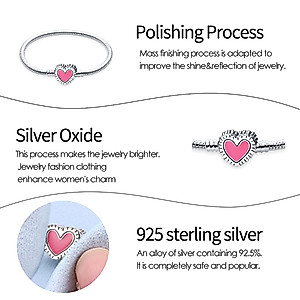 Pandach 925 Sterling Silver Charms Bracelets for women Butterfly Heart Moon and Star 5A Cubic Zirconia Snake Chain Bracelet Gifts for women