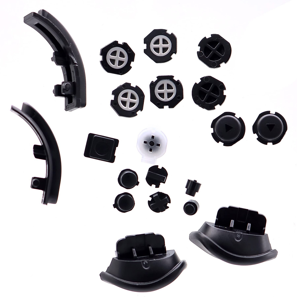 Deal4GO FULL Buttons set L R ZL ZR A B X Y SR SL Home & Capture Trigger Button Replacement for Nintendo Switch & Switch OLED Joy-con Controller - Black