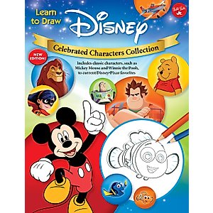 Learn to Draw Disney Celebrated Characters Collection: New edition! Includes classic characters, such as Mickey Mouse and Winnie the Pooh, to current Disney/Pixar favorites (Licensed Learn to Draw)
