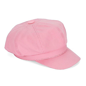 Newsboy Cabbie Baker boy hat Beret Cap for Women Fashion Pageboy Visor Paperboy Hat Fisherman's Sailor Fiddler Hat Autumn Adjustable,Pink